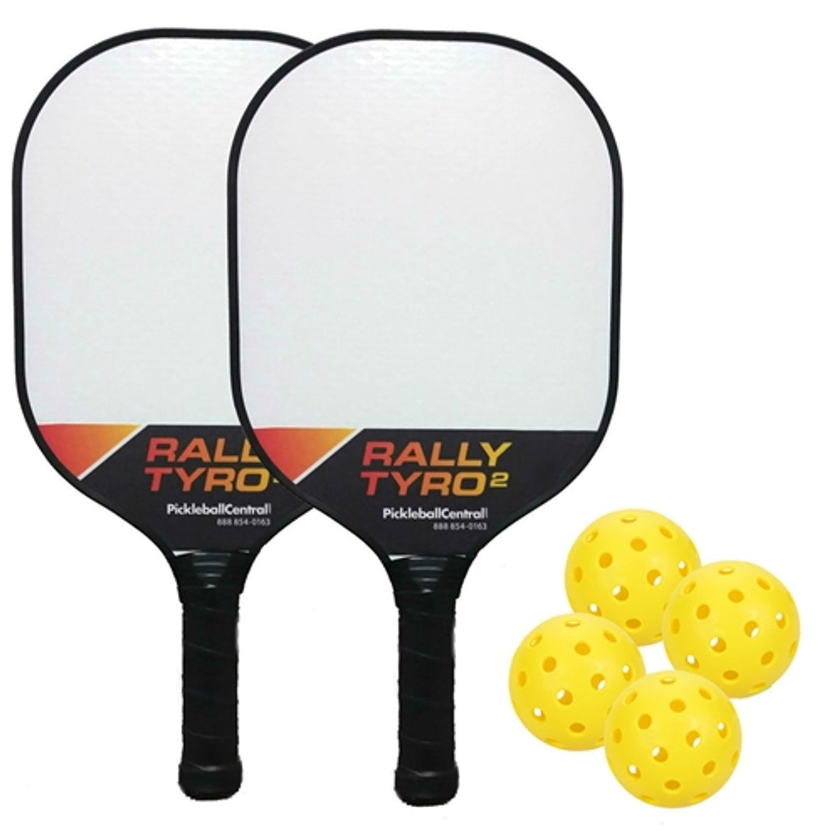 Rally Tyro 2 Composite Bundle - Two Paddles/Four Balls — FROGSHOP