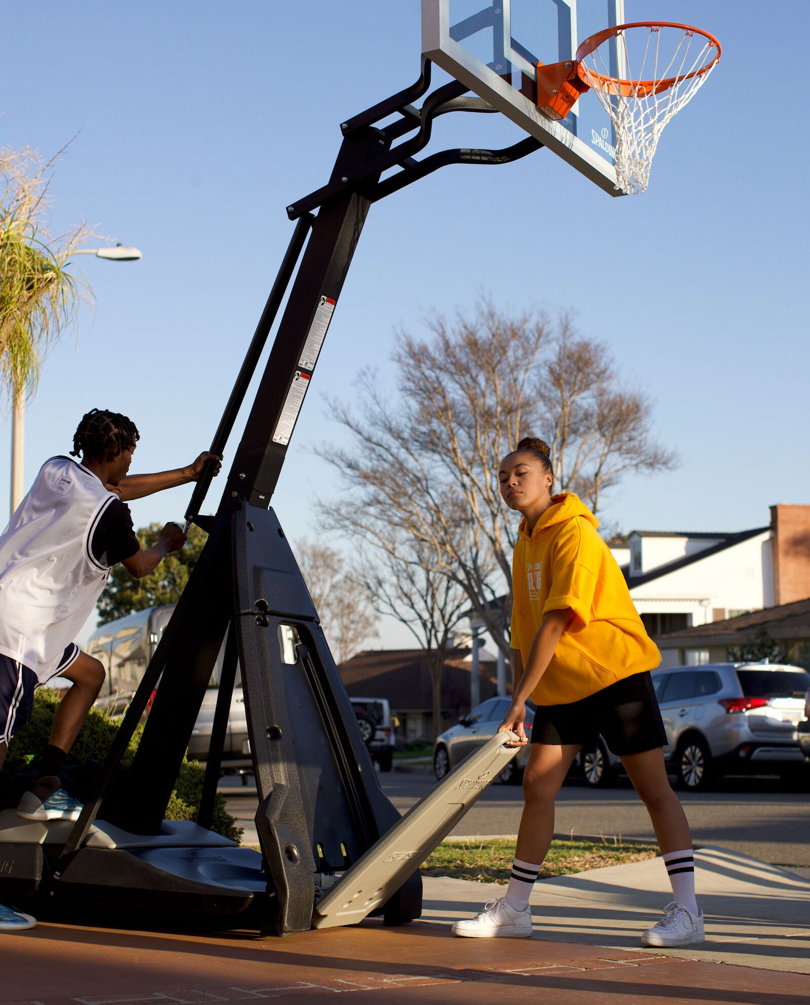 THE BEAST® PORTABLE BASKETBALL HOOP, 72” (Acrylic) — FROGSHOP